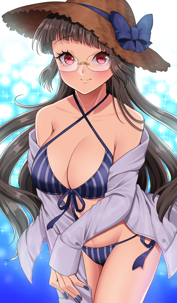 yomogi dango, choukai (kancolle), choukai (swimsuit) (kancolle), kantai collection, highres ...