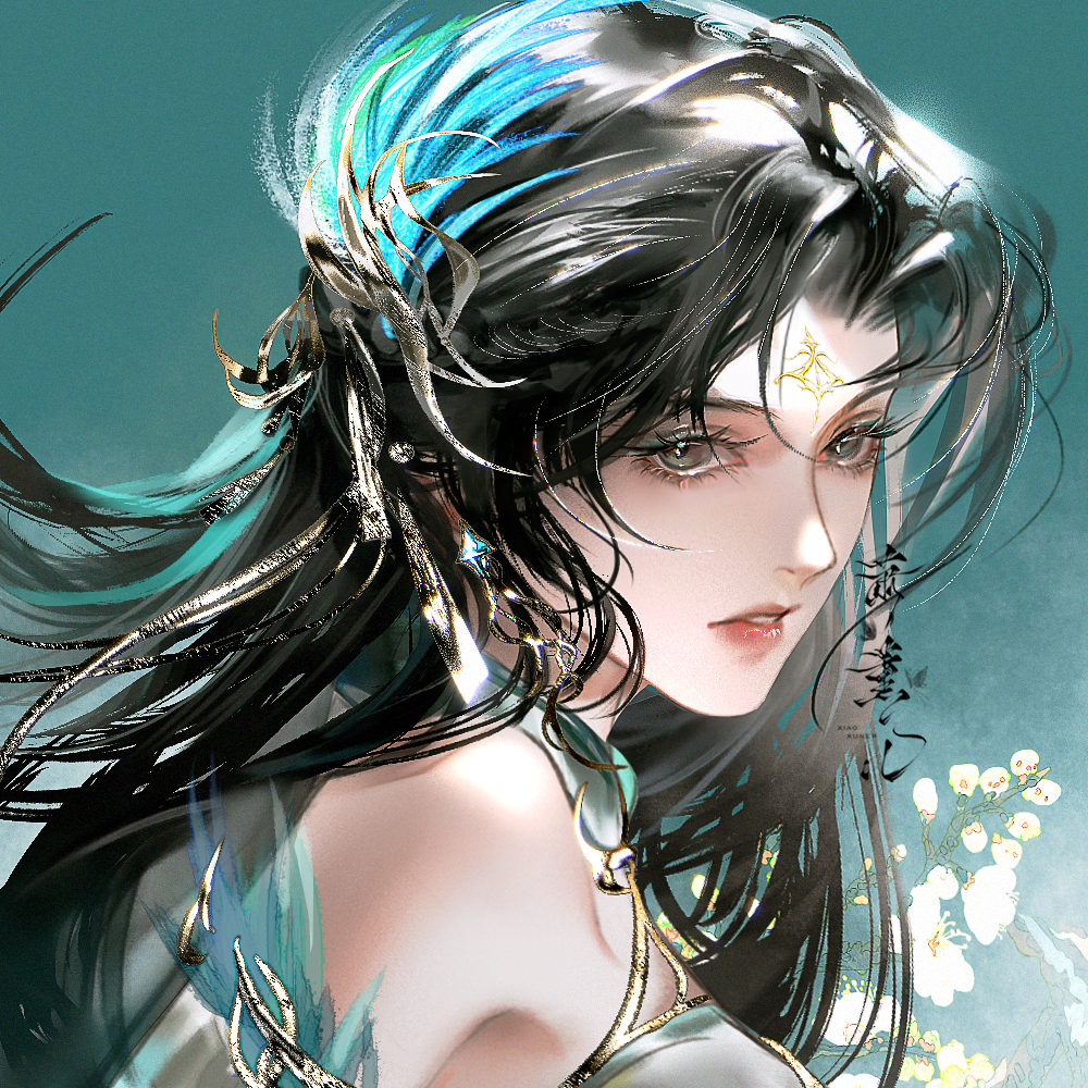 xun feng xie xi fu yan huang, gu xun er (doupo cangqiong), doupo cangqiong, hair strand, 1girl ...