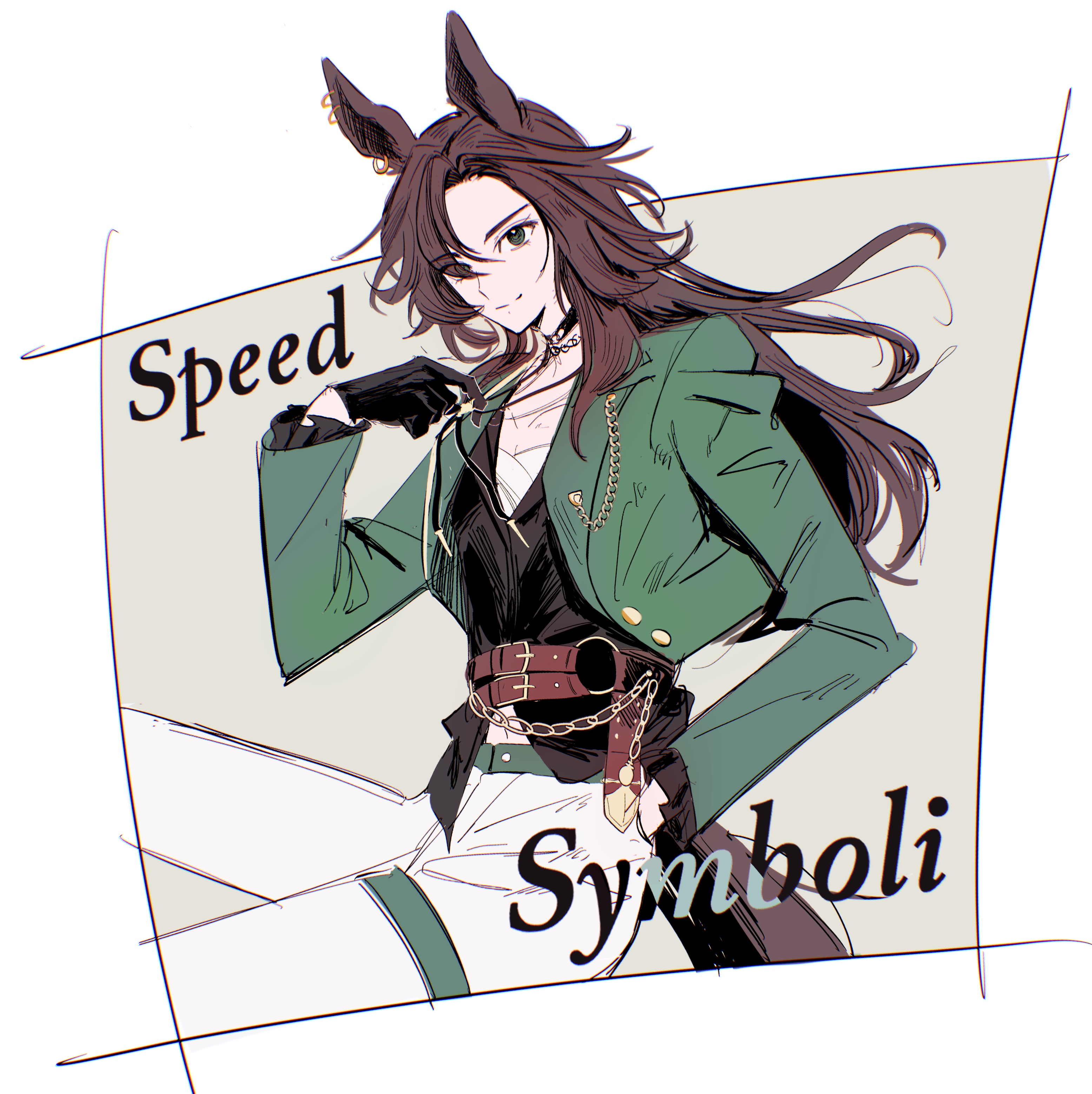 bojue (hakus 1128), speed symboli (umamusume), umamusume, absurdres, highres, 1girl, animal ear ...