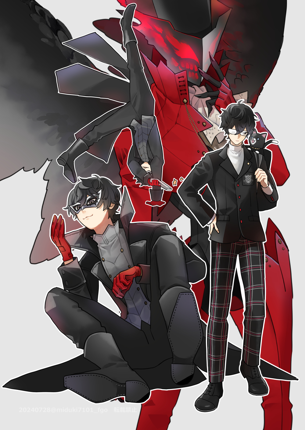 amamiya ren, arsene (persona 5), morgana (cat) (persona 5), morgana (persona 5), persona ...