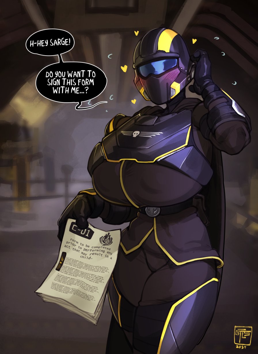 Gattles Helldiver Helldivers Helldivers Series Highres 1girl