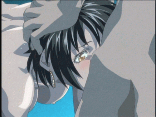 Minase Yukiko Bible Black Hand On Head Animated Animated