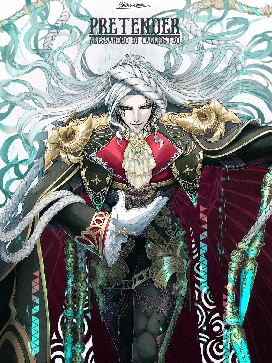 kinuttta, alessandro di cagliostro (fate), fate/grand order, fate (series), highres, >:), 1boy ...