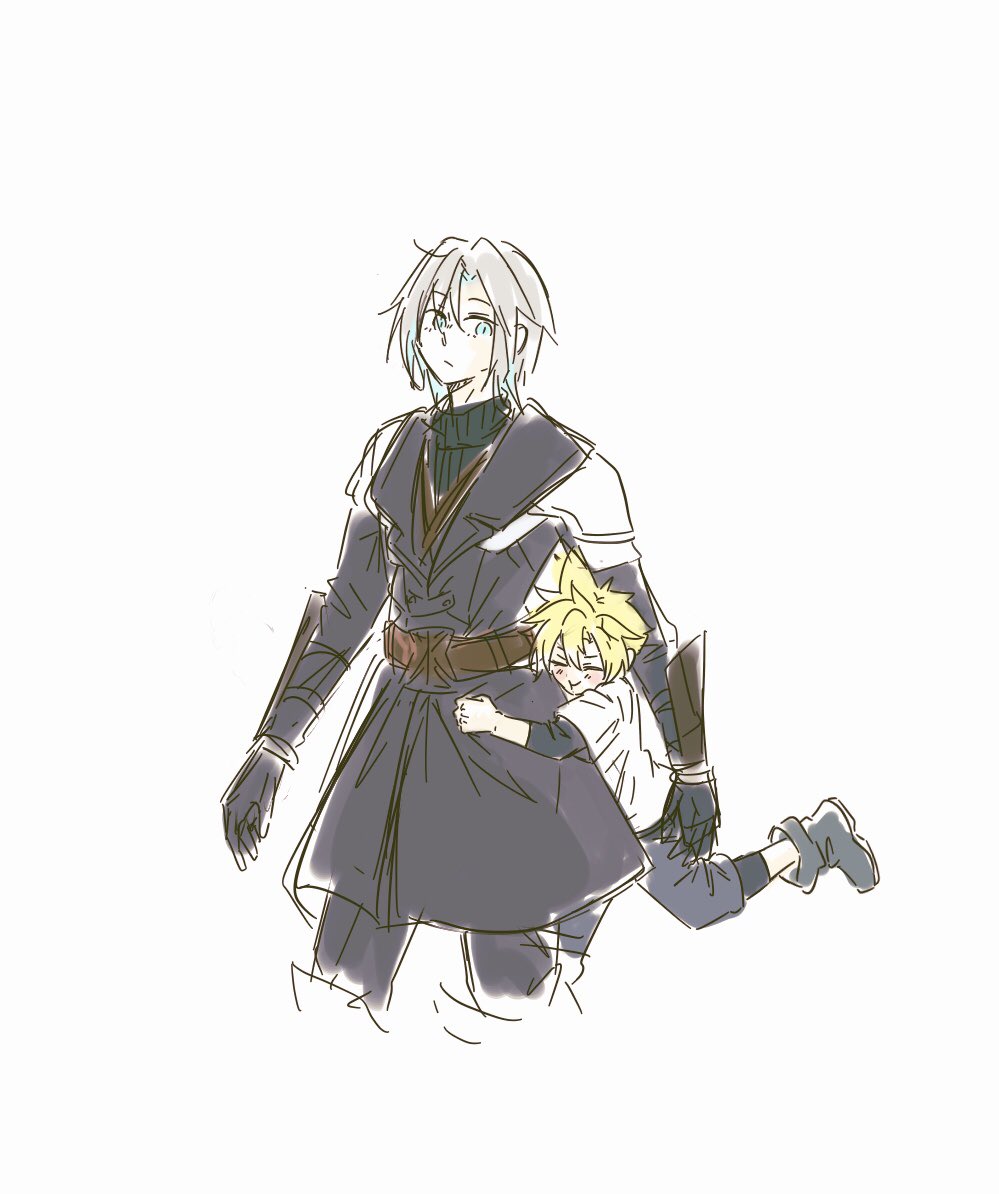 4sumi2iru, cloud strife, sephiroth, sephiroth (ever crisis), final fantasy, final fantasy vii ...