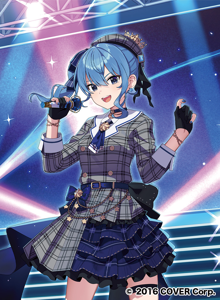 misuzu0342, hoshimachi suisei, hoshimachi suisei (1st costume), hololive, official art, 1girl ...