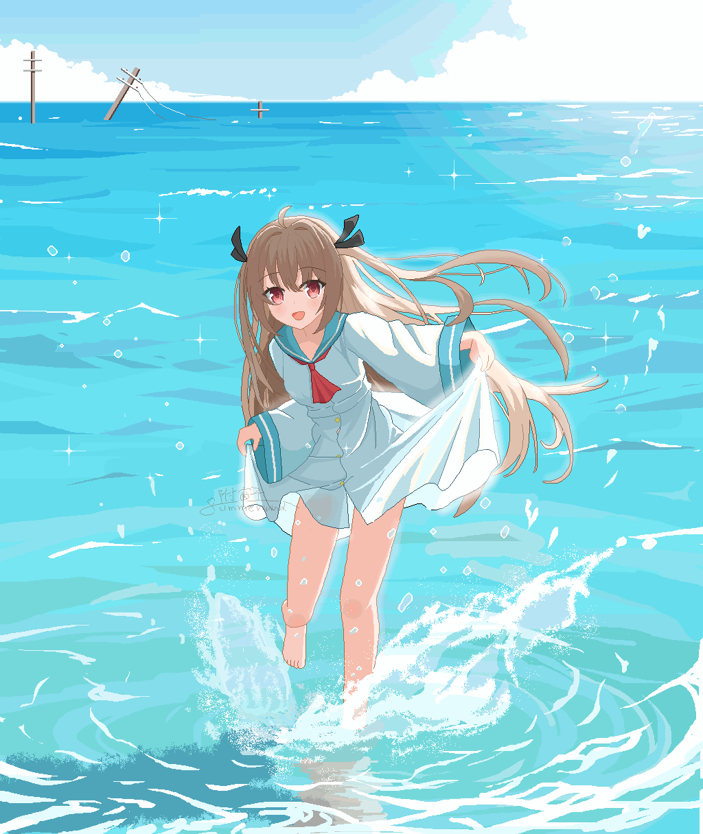 fuchuangzi summerwind, atri, atri-my dear moments-, animated, animated ...