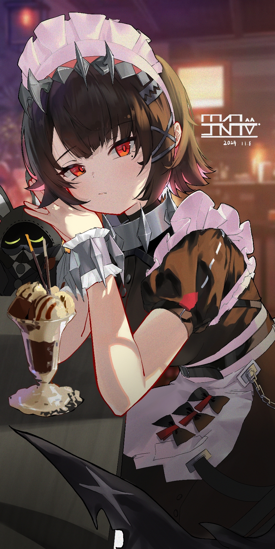 user uhne3433, bangboo (zenless zone zero), ellen joe, zenless zone zero, highres, 1girl, black ...