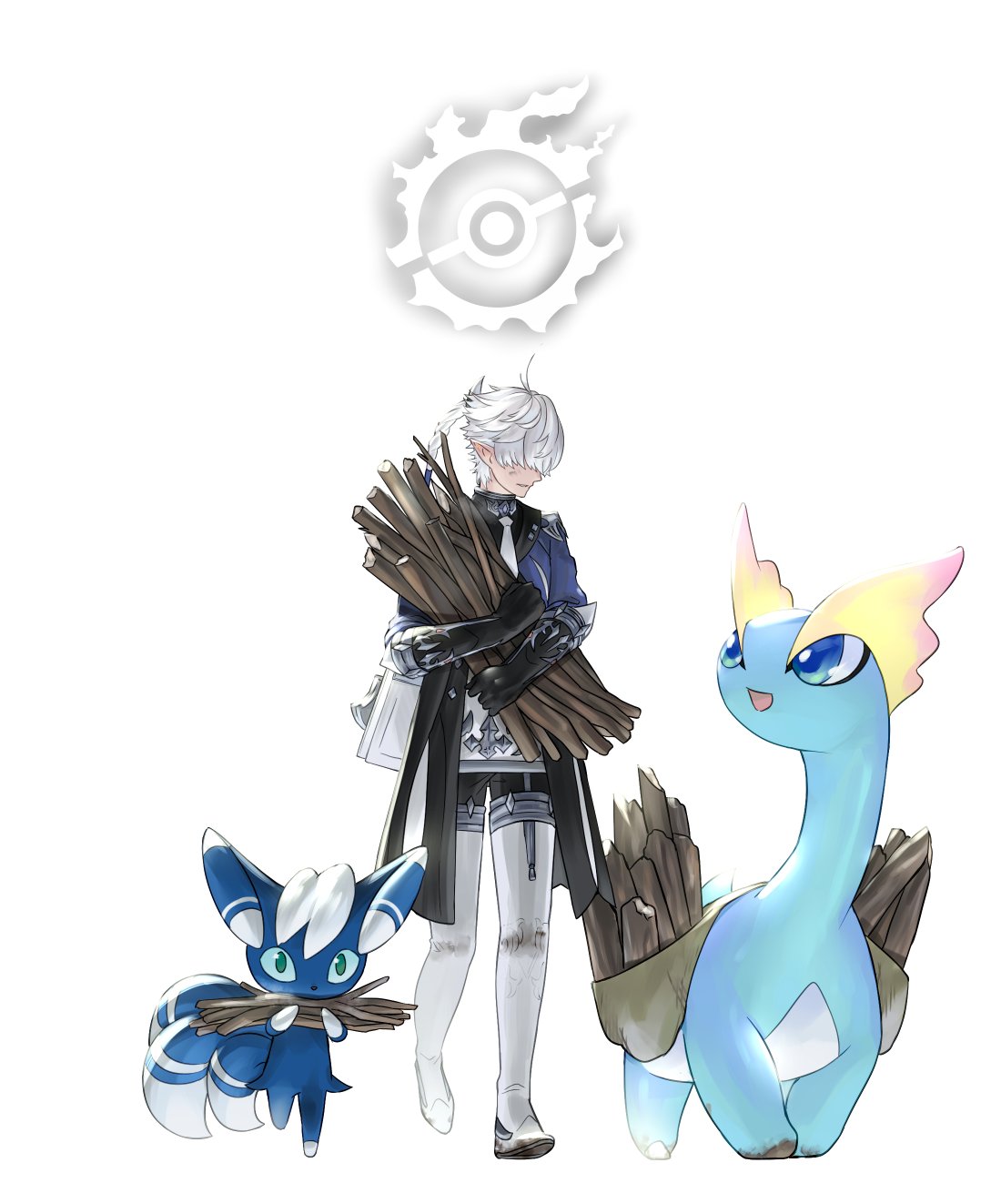 potion lilac, alphinaud leveilleur, amaura, meowstic, meowstic (male ...