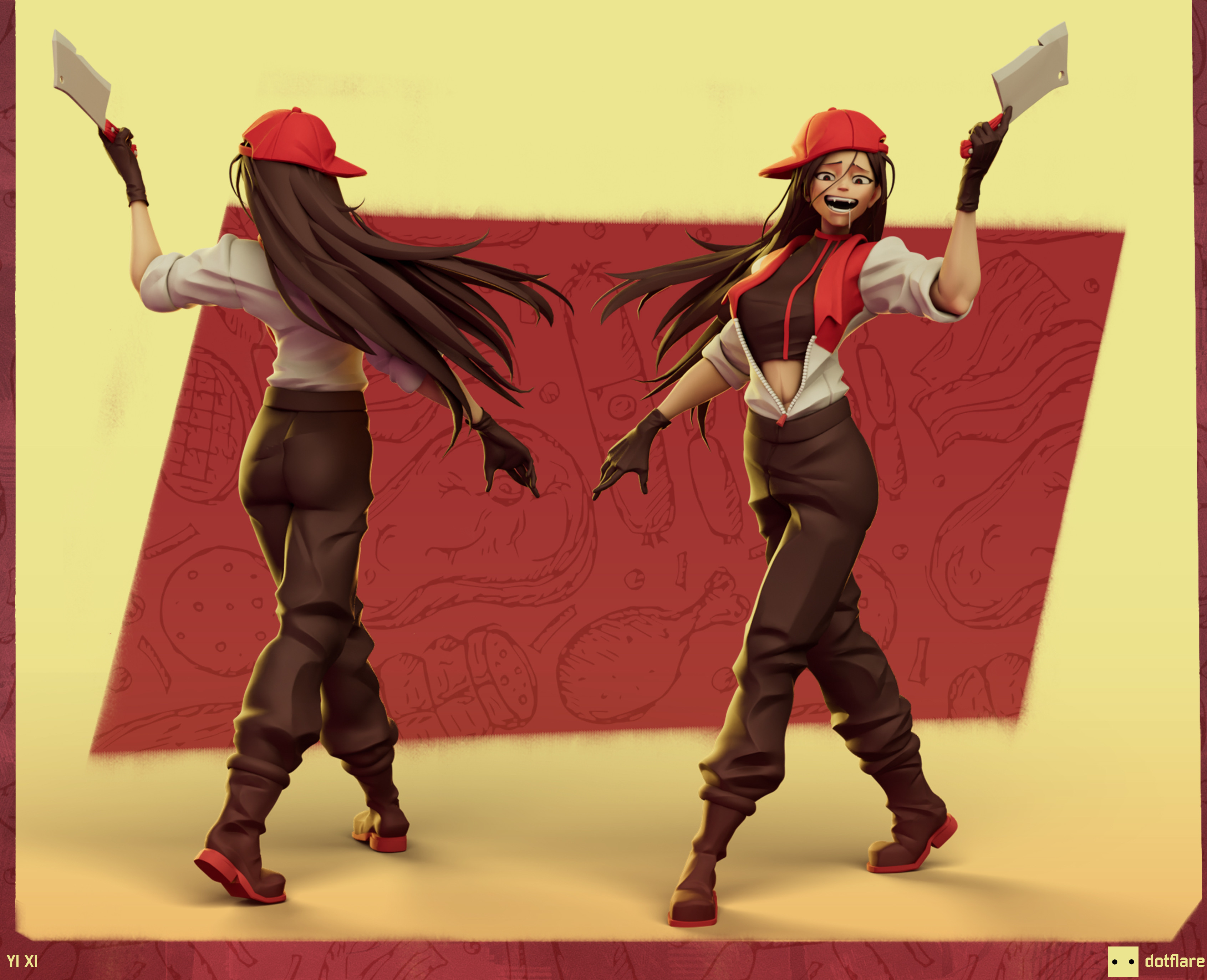 Synthesizer V Absurdres Highres 1girl 3d Artist Name Black Boots