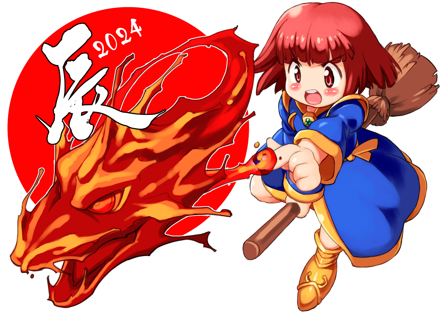 yu 3, cotton (character), cotton (game), angry, attack, blue robe ...