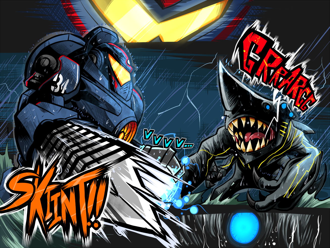 rariatto (ganguri), gipsy danger, jaeger (pacific rim), knifehead ...