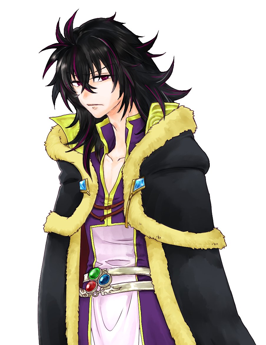 iqse, sorcerer (ragnarok online), ragnarok online, 1boy, alternate color, belt, black cape ...