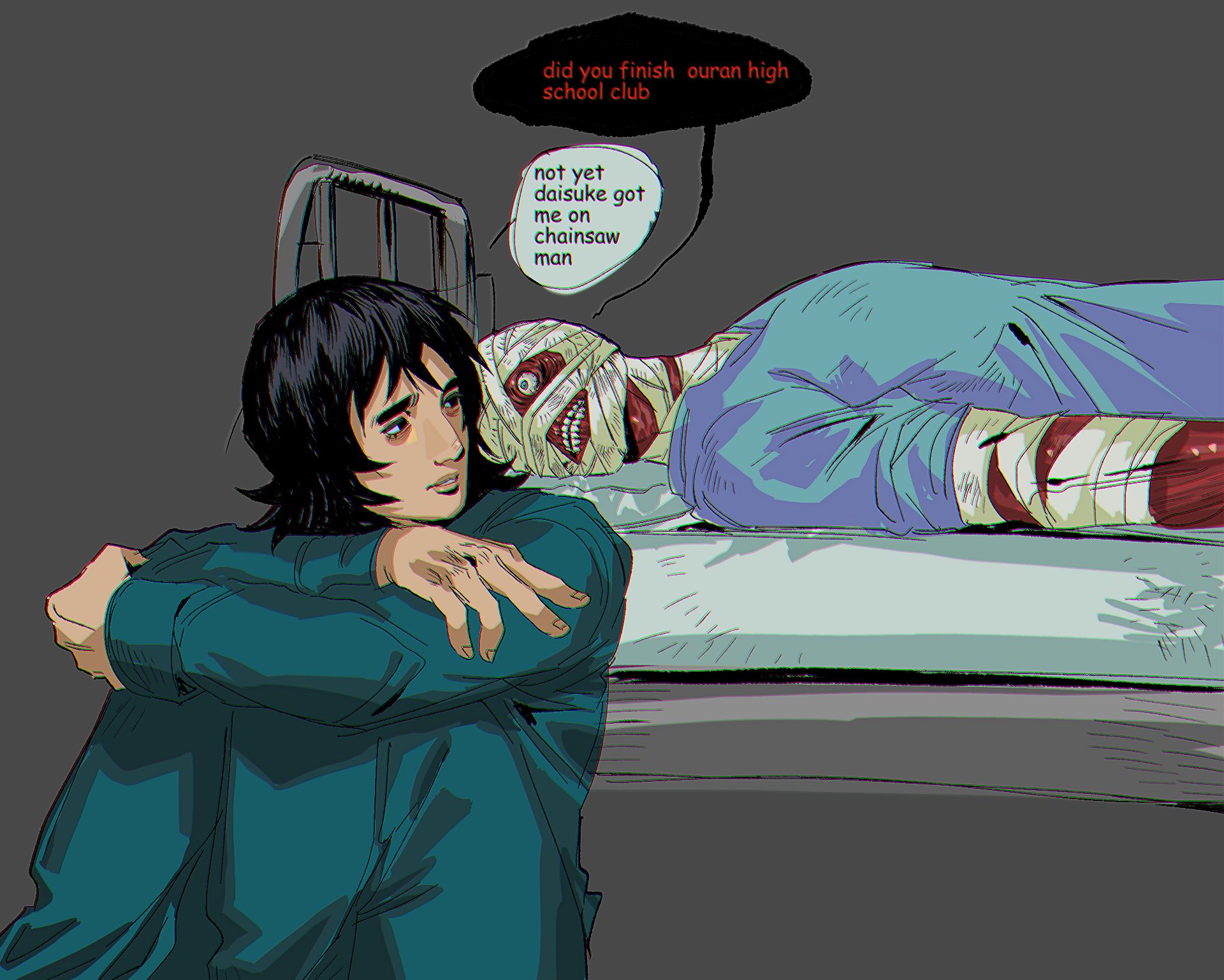 Qroken Anya Mouthwashing Curly Mouthwashing Curly Post Crash Mouthwashing