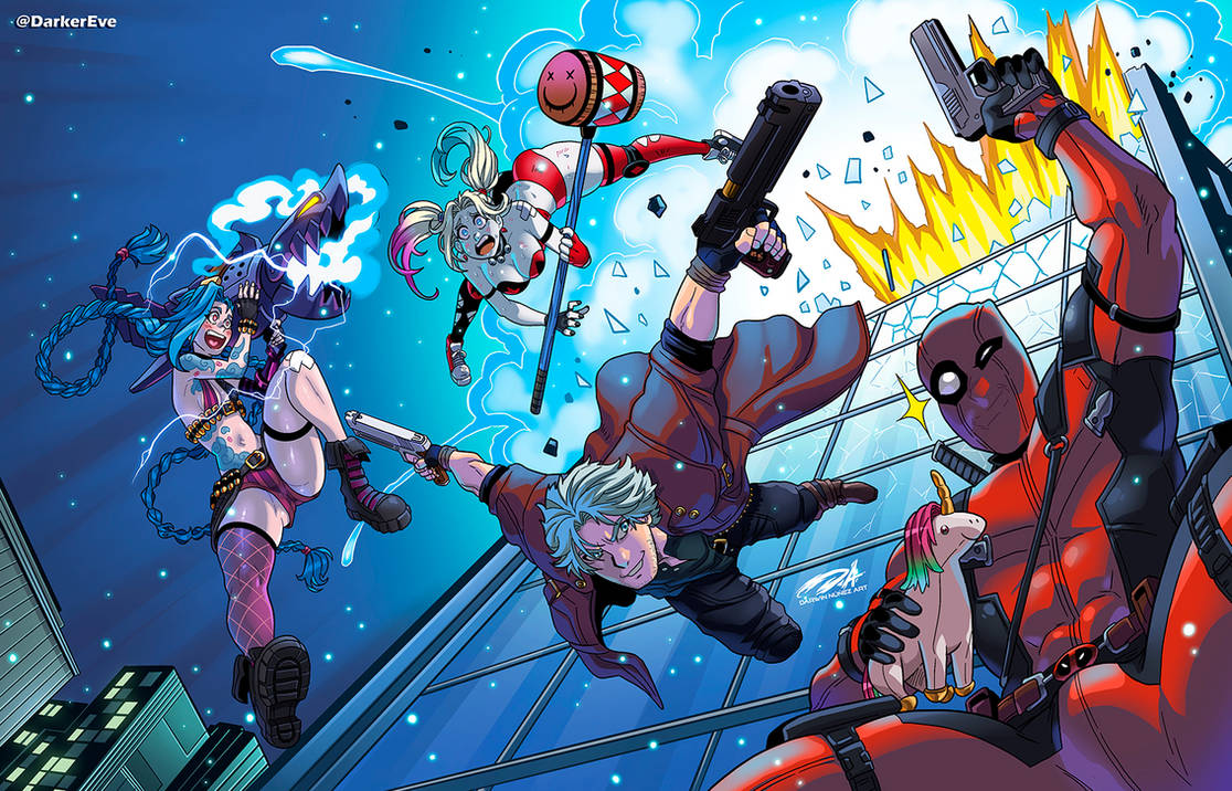 Darkereve Dante Devil May Cry Deadpool Ebony Devil May Cry Harley Quinn Ivory Devil