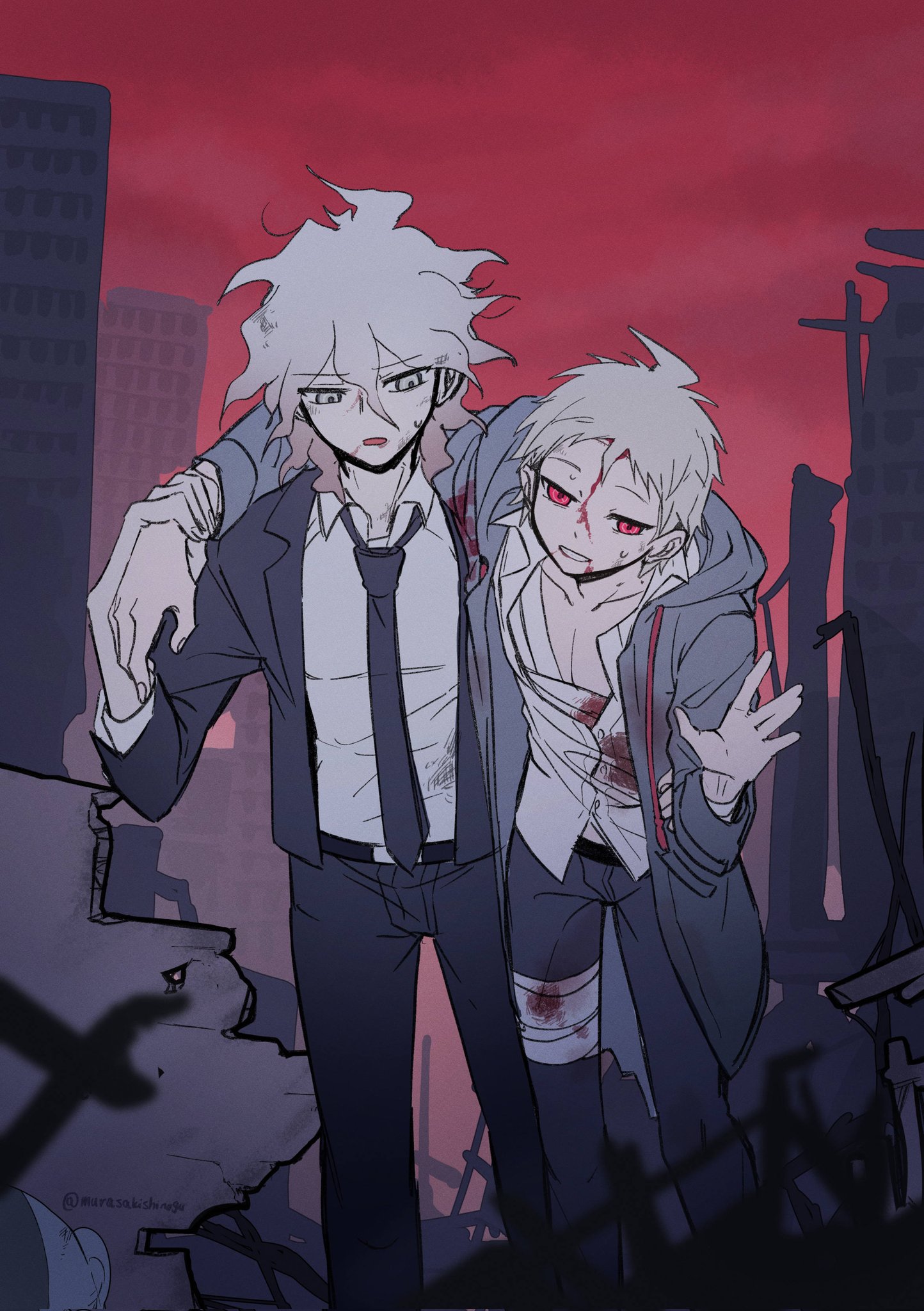 ziling, hinata hajime, hinata hajime (awakened), komaeda nagito ...