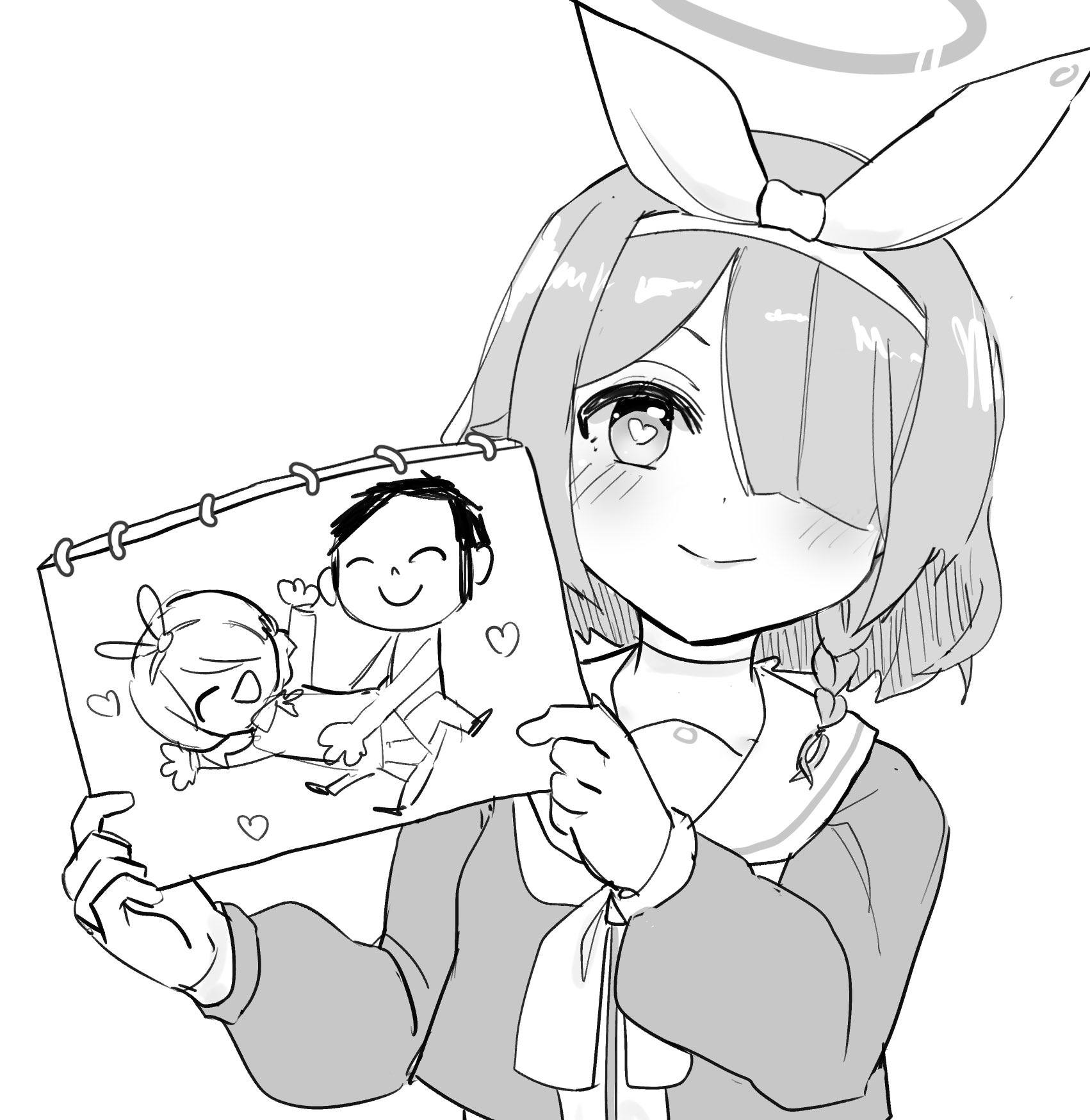 Merlt Arona Blue Archive Doodle Sensei Blue Archive Sensei Blue