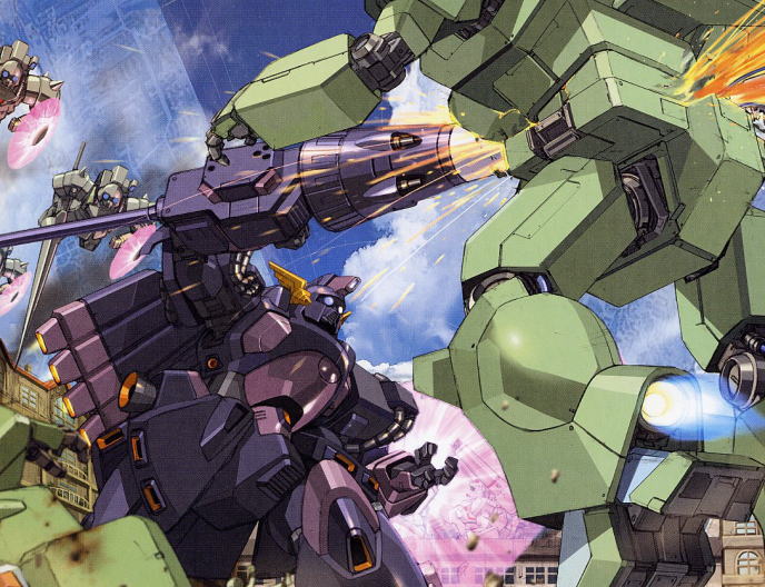 Kenki Fujioka Berga Giros Denan Zon F71 G Cannon Jegan Gundam