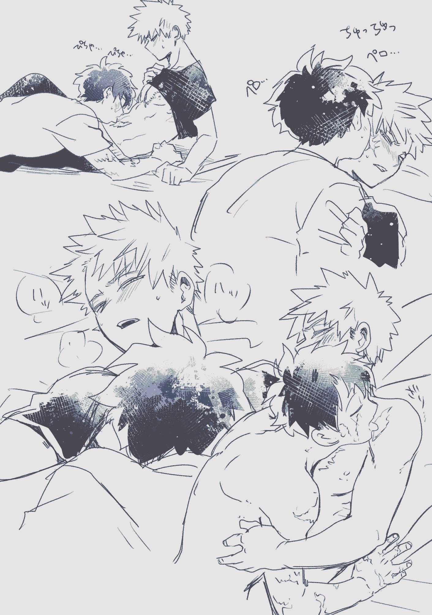 Zbura Bakugou Katsuki Midoriya Izuku Boku No Hero Academia Highres