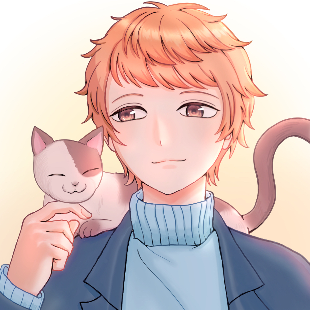 yukinoko, katsura (etra-chan wa mita!), etra-chan wa mita!, commentary request, 1boy, animal ...