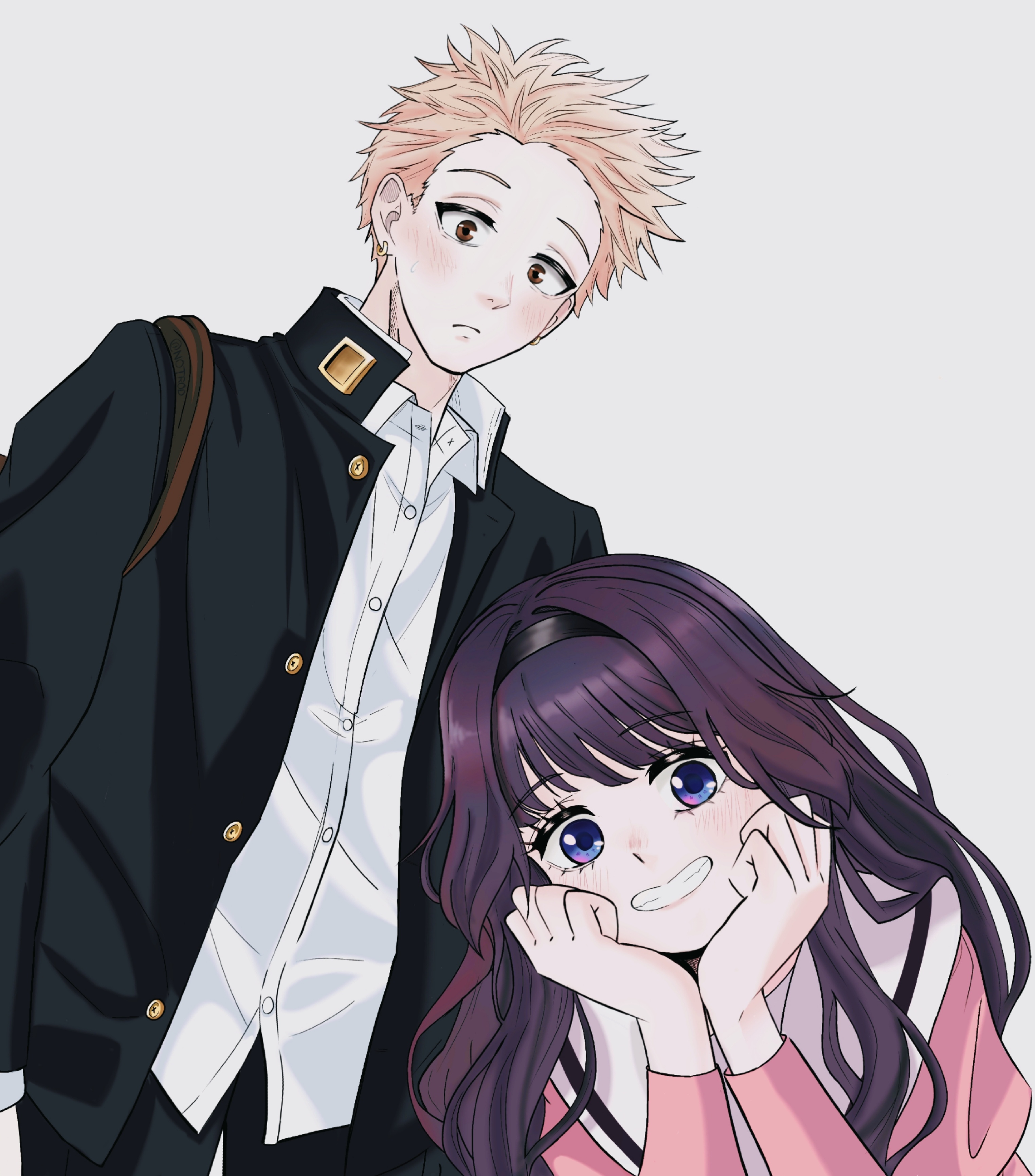 tsumugi rintarou, waguri kaoruko, kaoru hana wa rin to saku, absurdres, highres, blonde hair ...