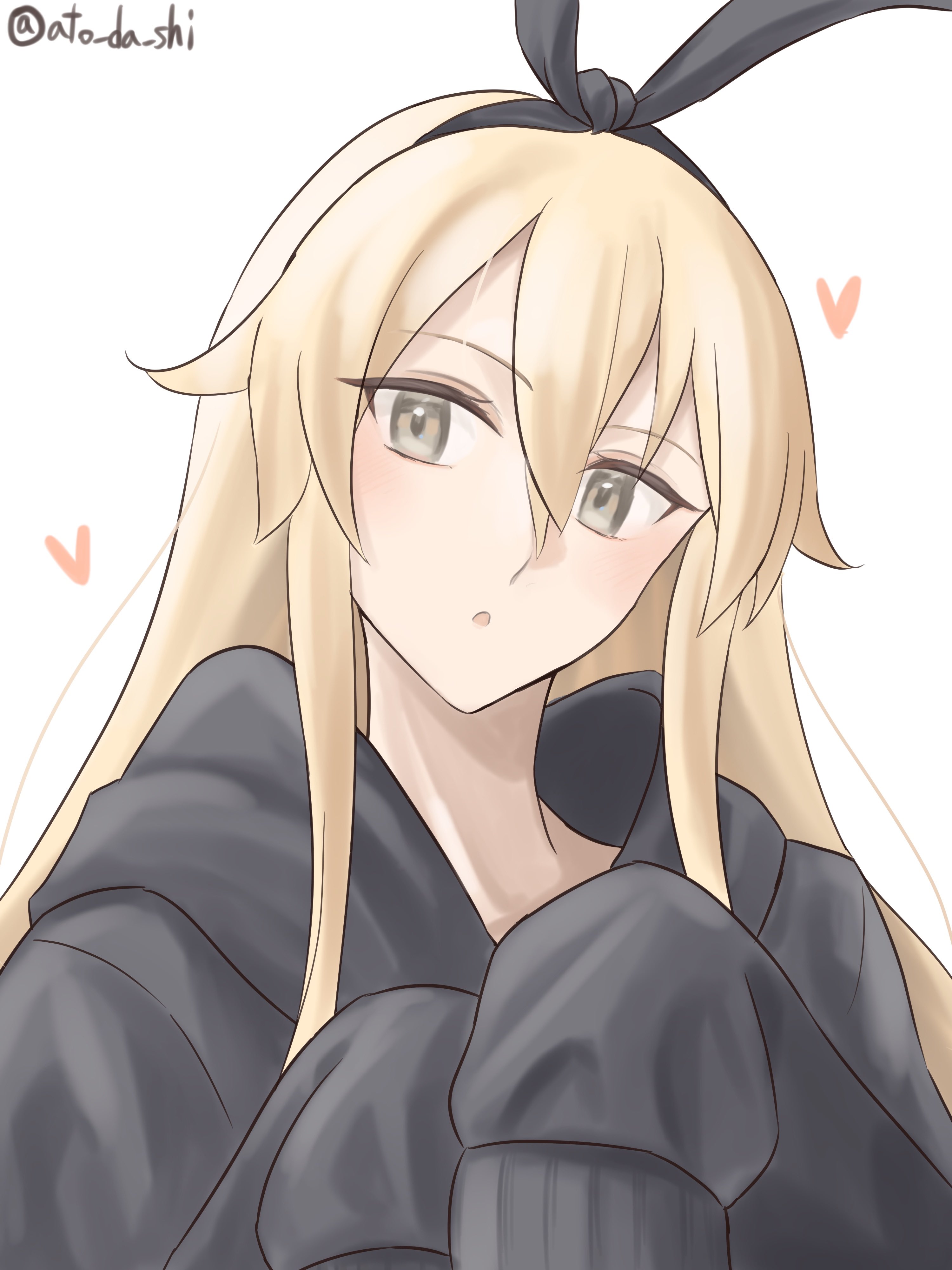 atodashi, shimakaze (kancolle), kantai collection, absurdres, highres, 1girl, black hairband ...