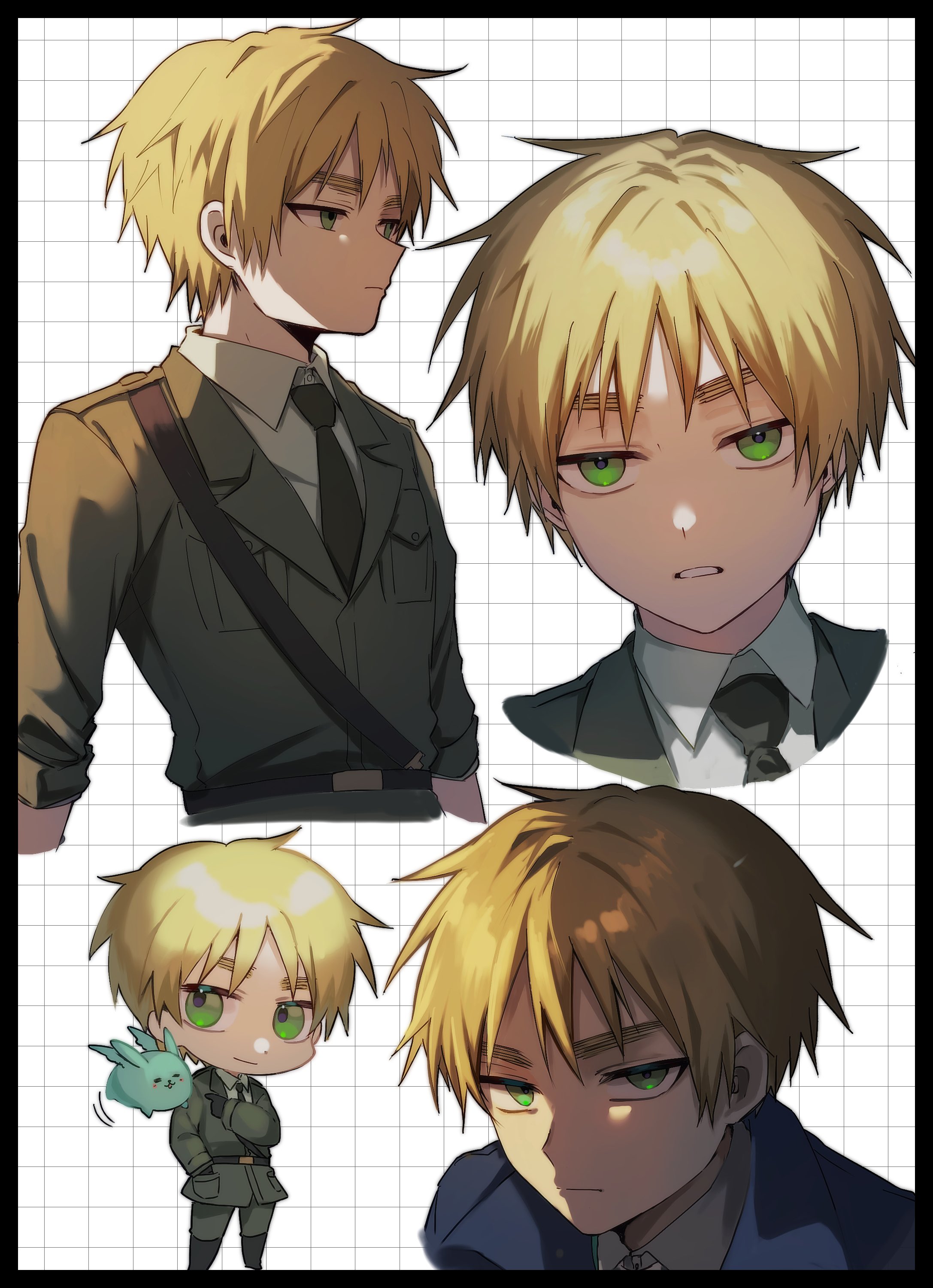 united kingdom (hetalia), axis powers hetalia, black footwear, absurdres, highres, 1boy, animal ...