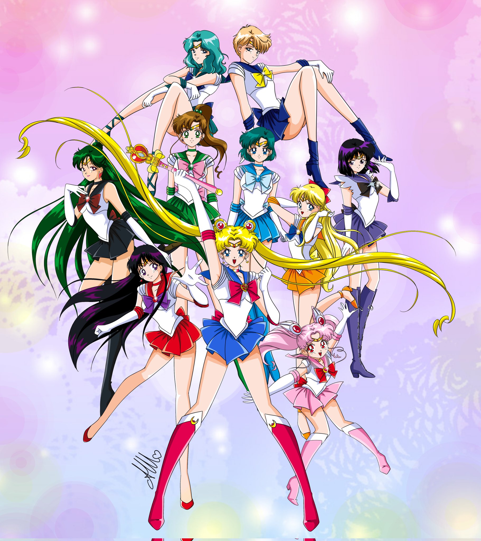 Anello81 Aino Minako Chibi Usa Hino Rei Kaiou Michiru Kino Makoto