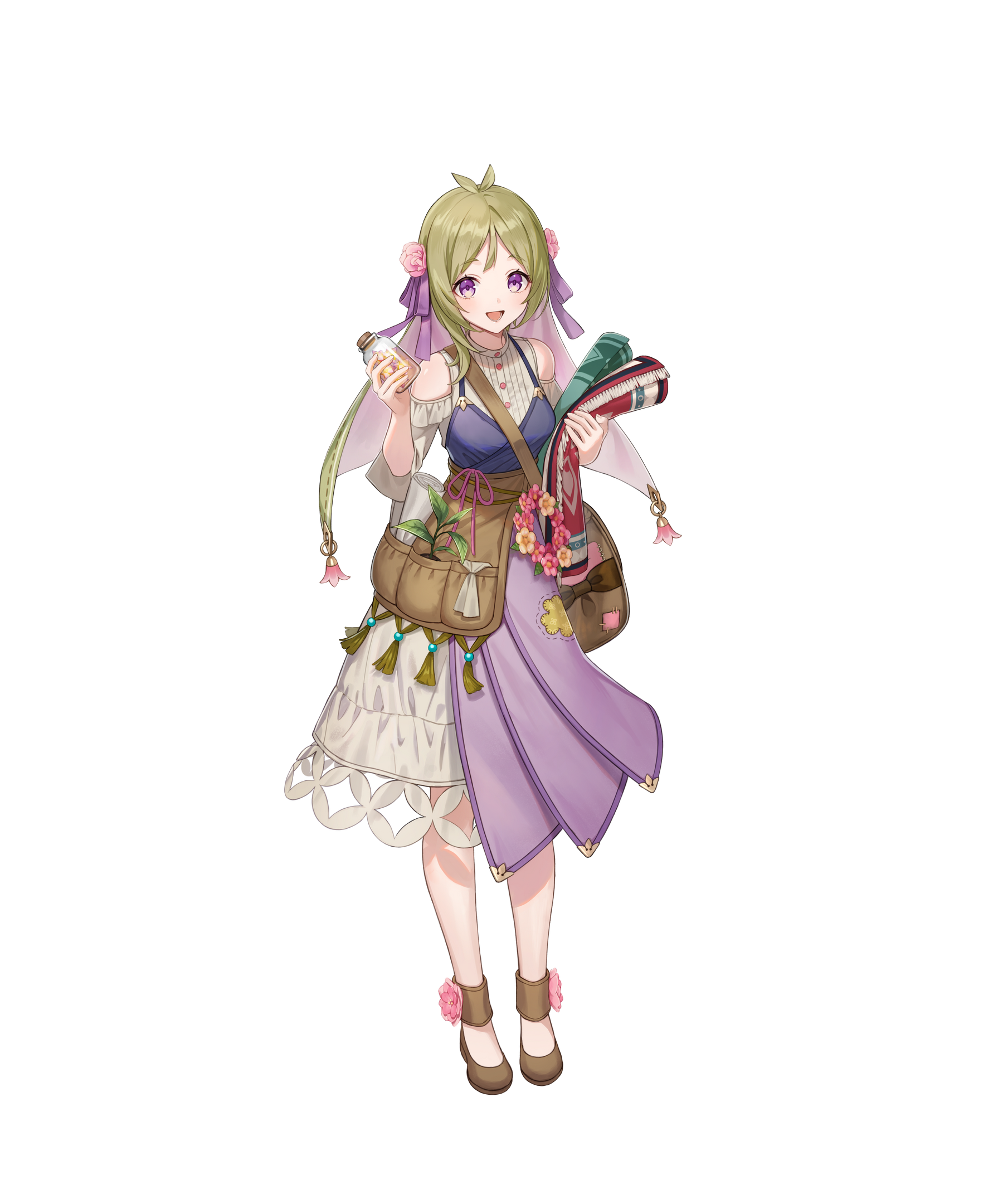 Umiu Geso Flocke Cerha Atelier Series Atelier Resleriana Brown Footwear Highres Official