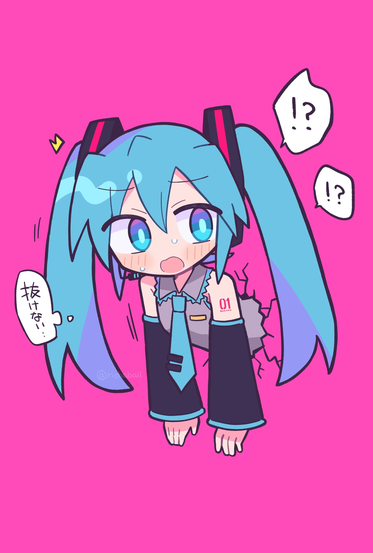 Richard Richaball Hatsune Miku Rabbit Hole Vocaloid Vocaloid Commentary Request Highres