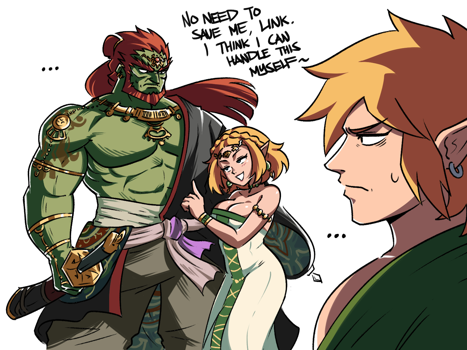 Tina Fate Ganondorf Link Princess Zelda Nintendo The Legend Of