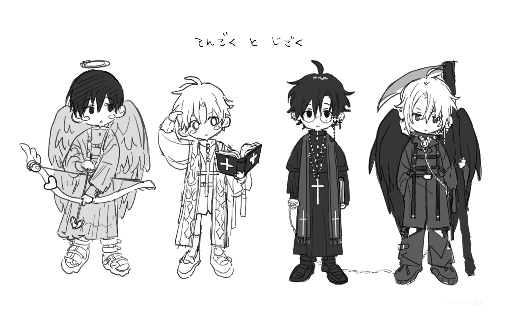 yamada (onigori105), highres, tagme, ebihara yuta, sega mitsuki, tashiro-kun kimi-tte yatsu wa ...