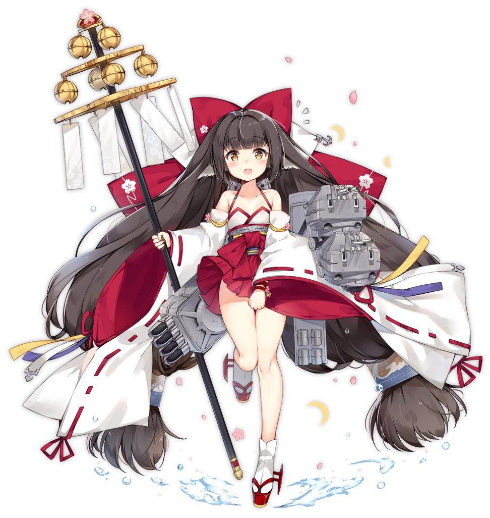 Maya G Harutsuki Azur Lane Azur Lane Eyebrows Official Art 1girl O Absurdly Long Hair