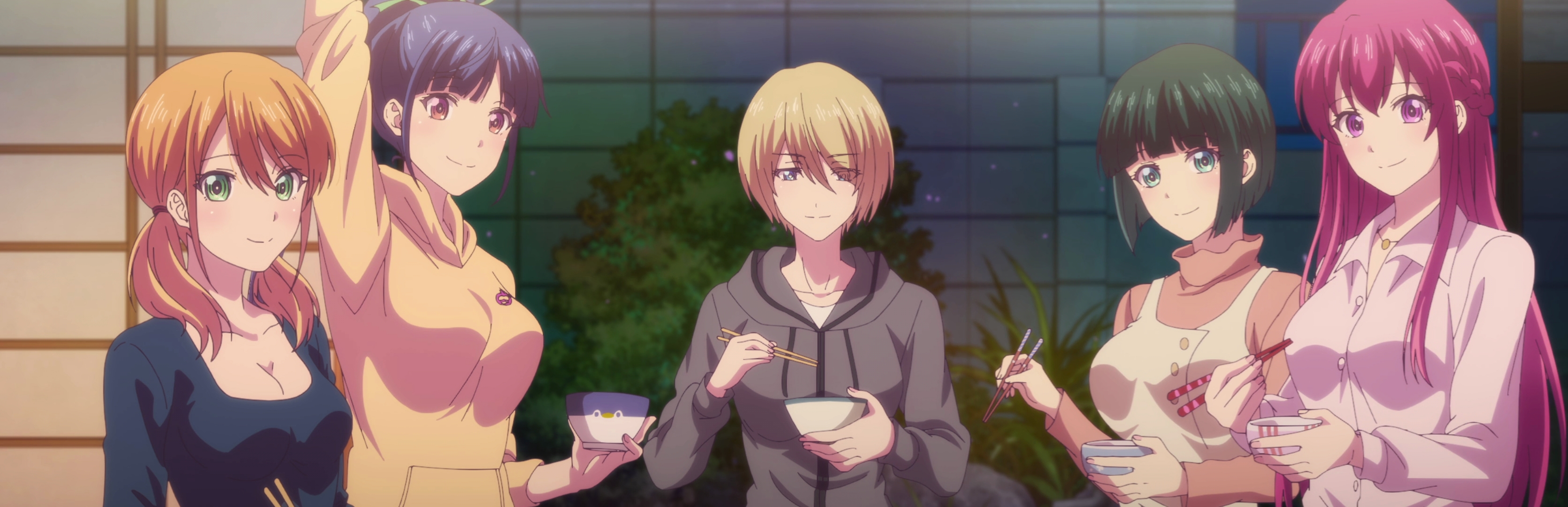 Hououji Akane Makusawa Ouka Ono Shiragiku Tsukishima Riho Tsuruga