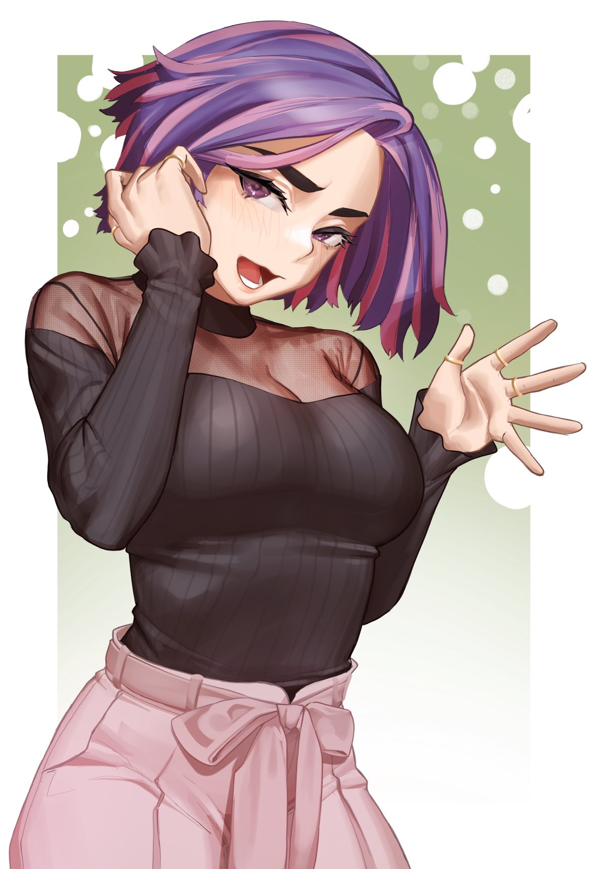 Rakuga Kiya Lady Nagant Boku No Hero Academia Highres 1girl Blush