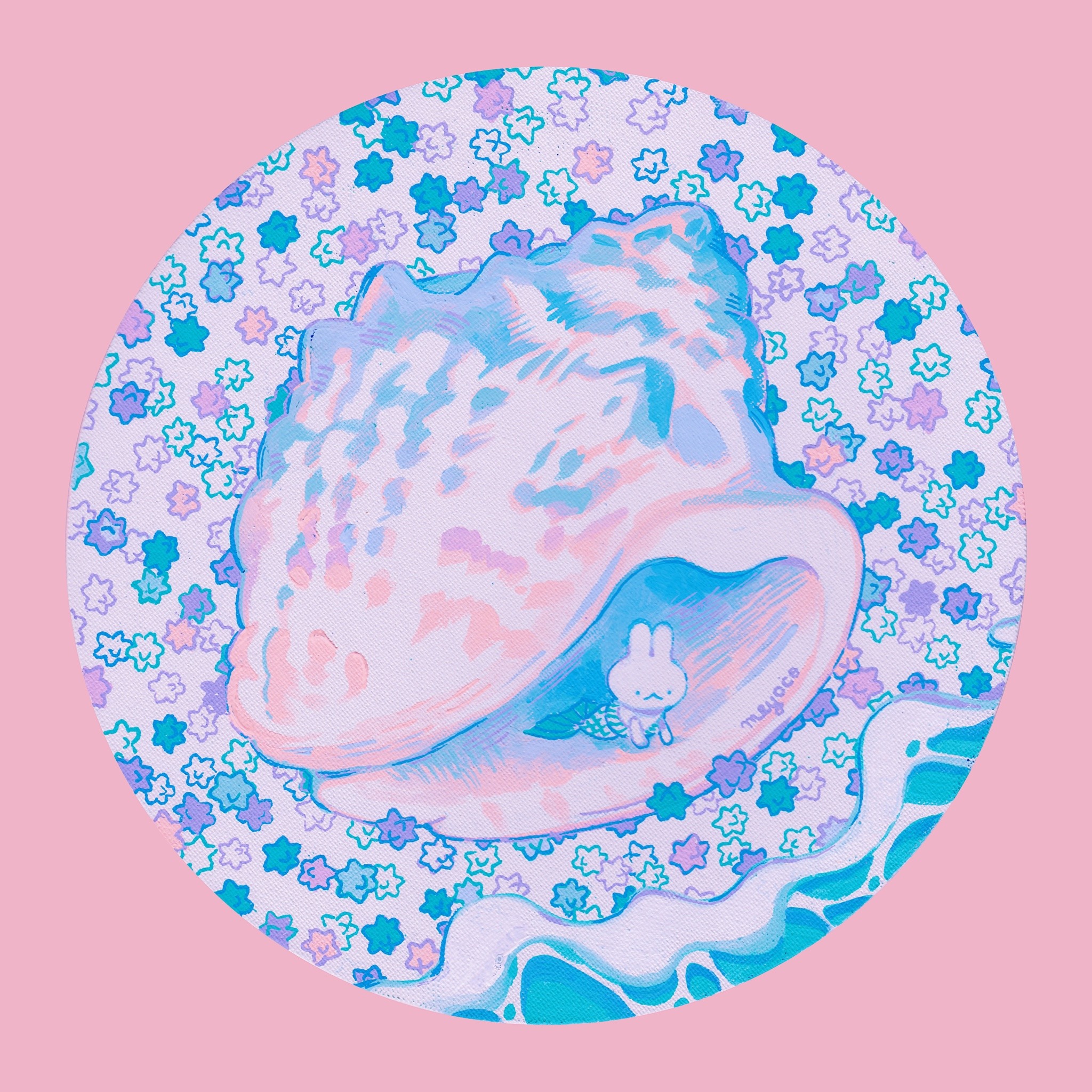 meyoco, original, highres, fins, fish tail, no humans, pastel colors ...