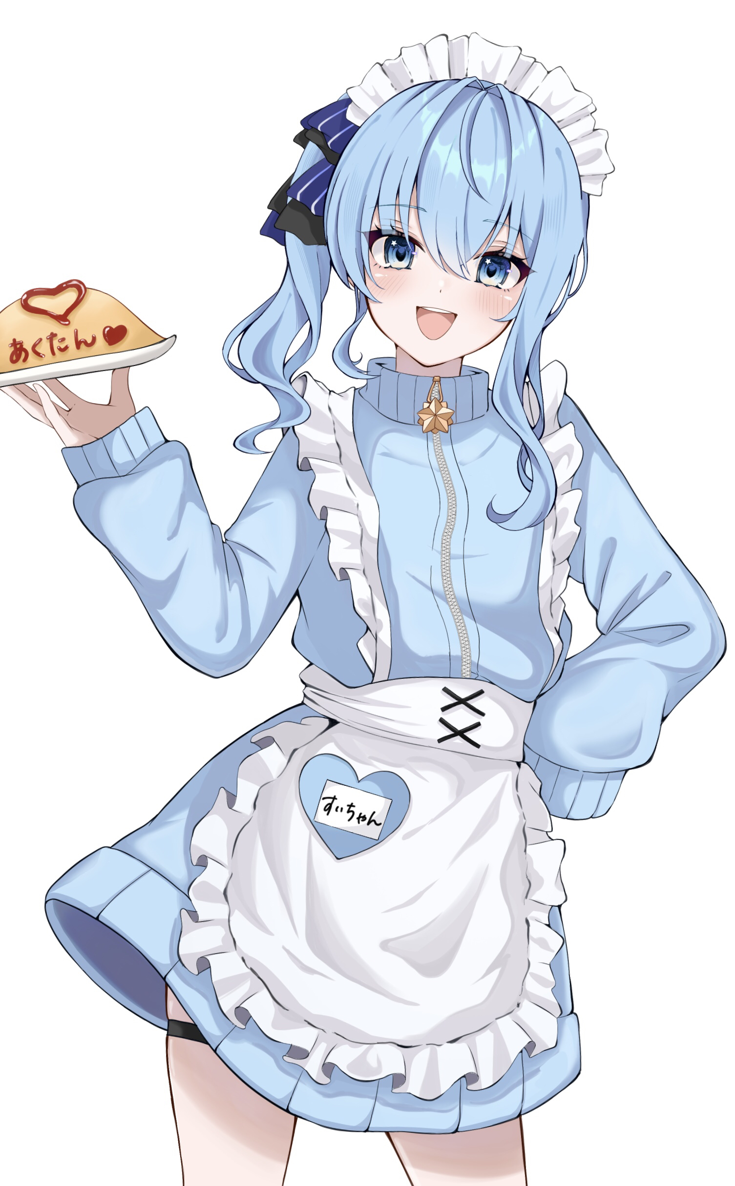 oyuharu, hoshimachi suisei, hololive, absurdres, commentary, highres, 1girl, alternate costume ...