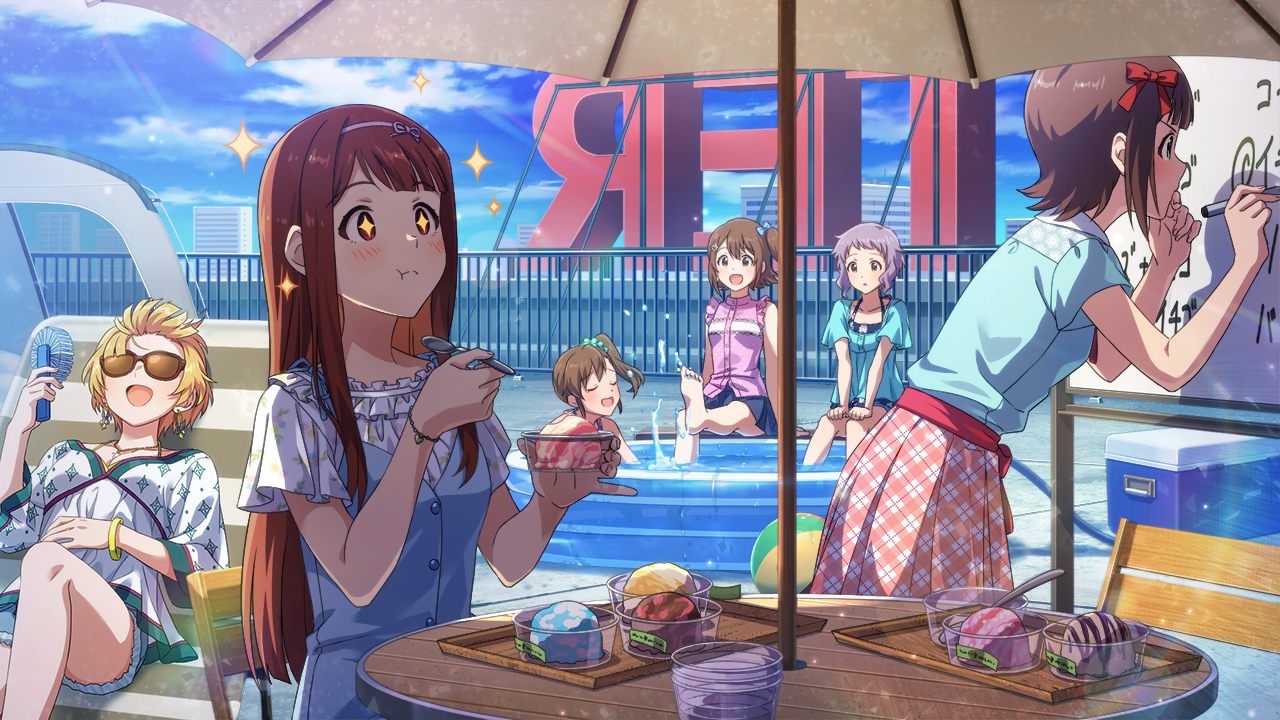 amami haruka, fukuda noriko, futami mami, kasuga mirai, makabe mizuki, tanaka kotoha, idolmaster ...