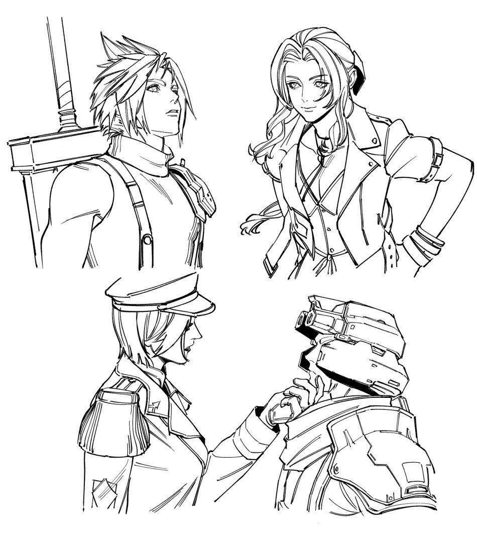 Oimo Oimkimn Aerith Gainsborough Cloud Strife Seventh Infantry