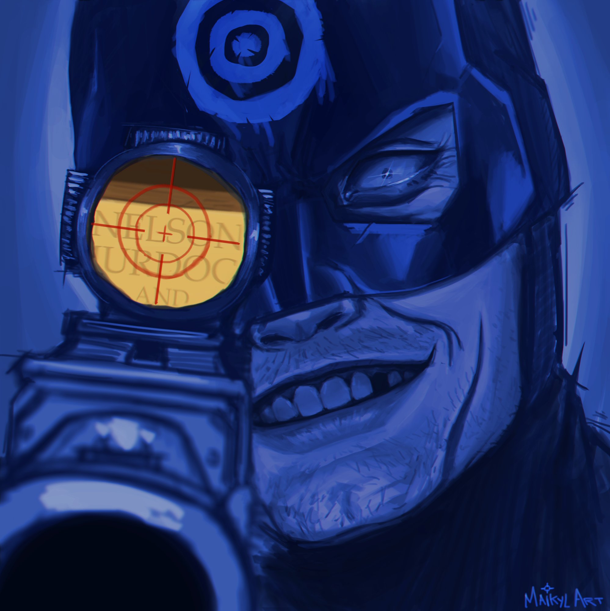 maikylart, bullseye (marvel), daredevil (netflix), marvel, highres ...