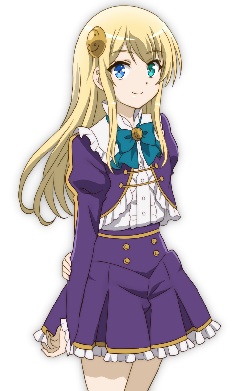 onomekaman, yumina elnea belfast, isekai wa smartphone to tomo ni., 1girl, blonde hair, blue ...