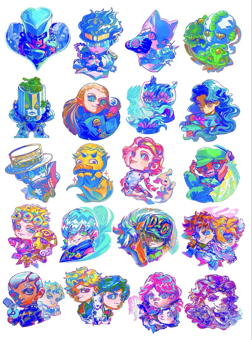 uu0000322, arnold (jojo), bad company (stand), caesar anthonio zeppeli, crazy diamond, danny ...