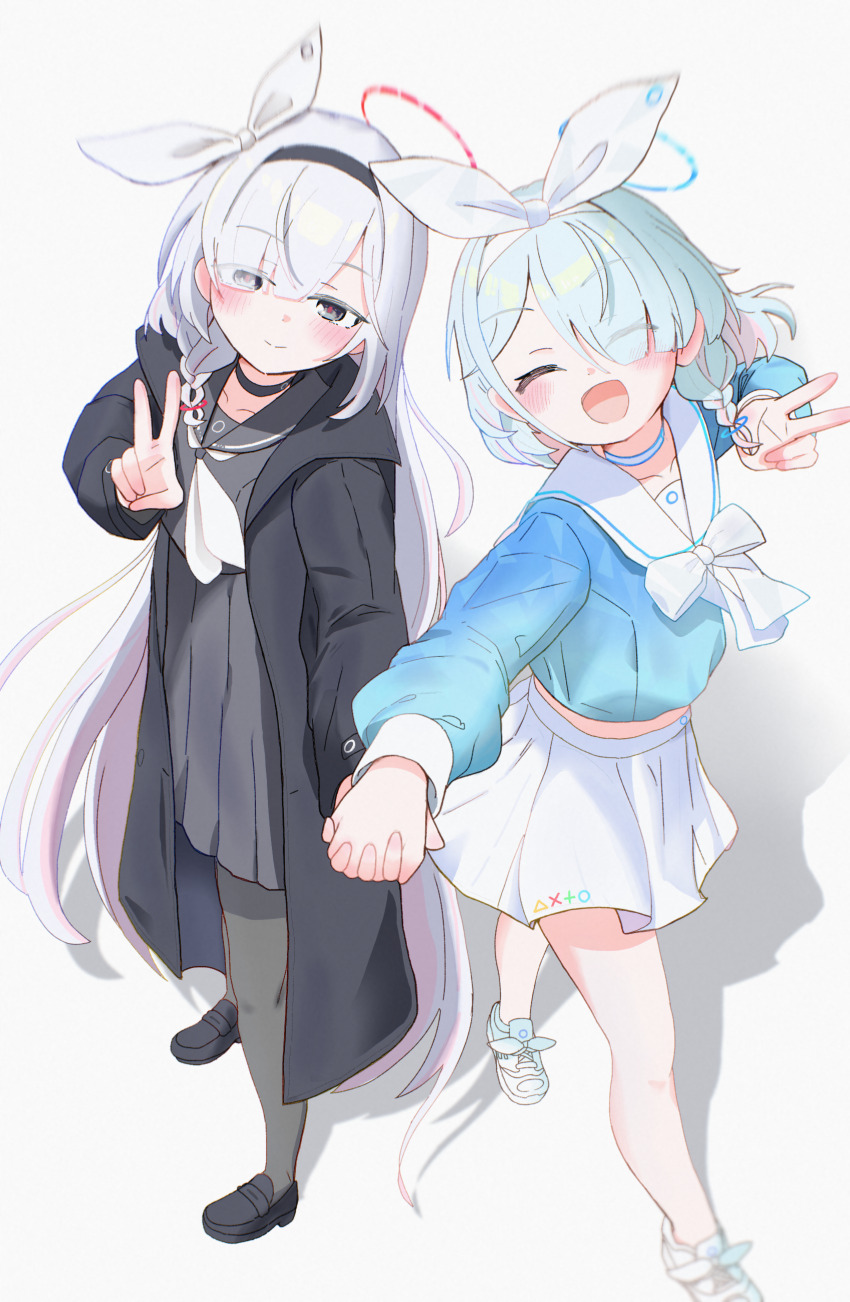 magosoboro, arona (blue archive), plana (blue archive), blue archive, absurdres, highres, 2girls ...