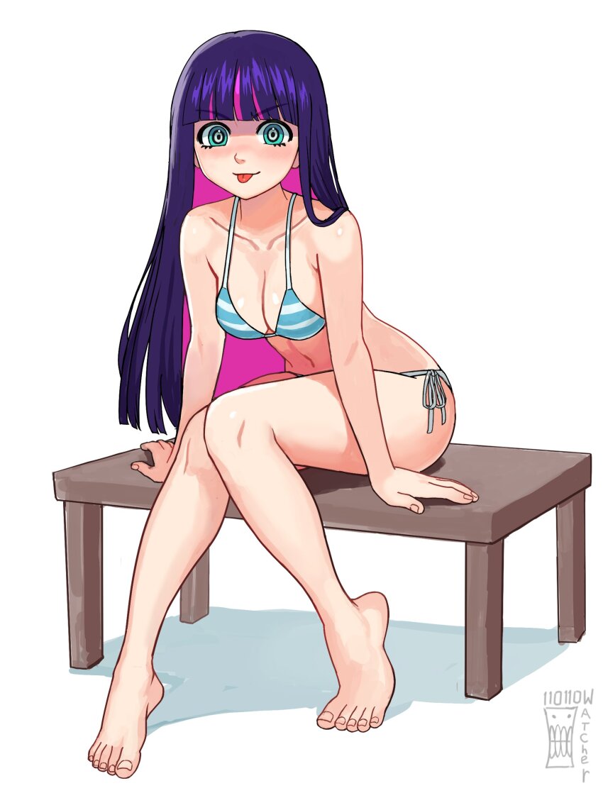 watcher hollow, stocking (psg), panty & stocking with garterbelt, absurdres, commentary, highres ...