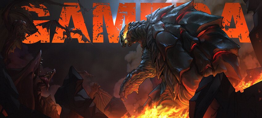 Neko Kang Gamera Gyaos Hyper Gyaos Daiei Film Gamera Series Gamera 3 Revenge Of Iris