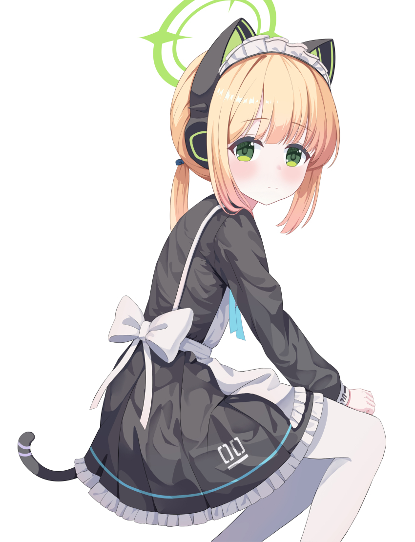 midori (blue archive), midori (maid) (blue archive), blue archive, absurdres, chinese commentary ...