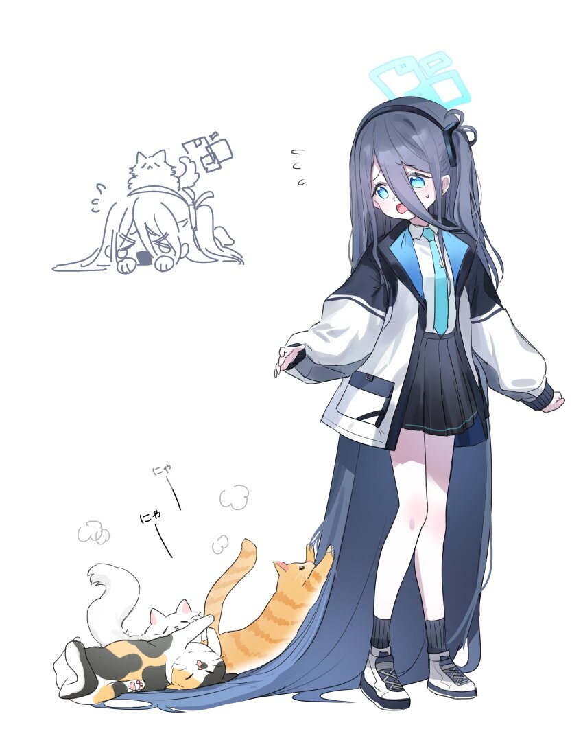 piyon (pyon piiii), aris (blue archive), blue archive, absurdres, hashtag-only commentary ...