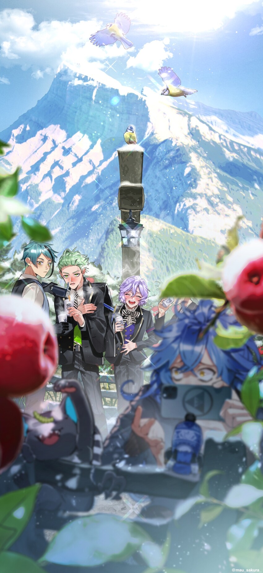 mau sakura, epel felmier, grim (twisted wonderland), idia shroud, jade ...